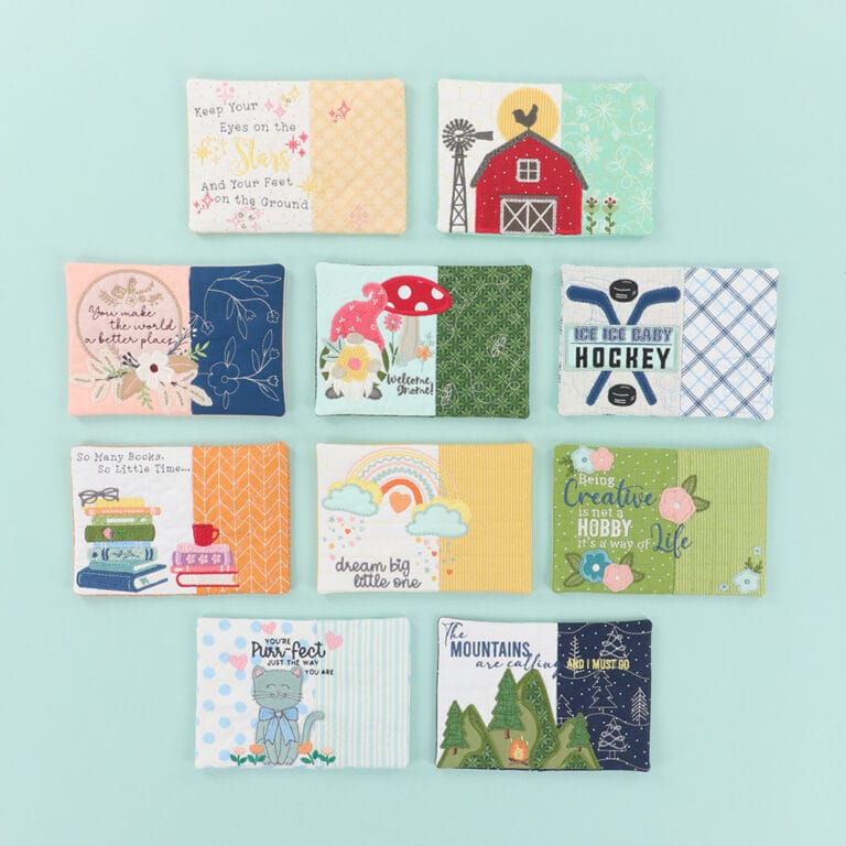Mug Rug Embroidery Designs Vol. 6 | Kimberbell